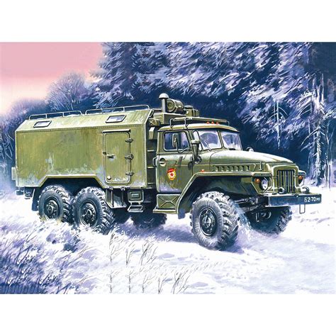 72712 ICM 1/72 Подвижный командный пункт Автомобиль 375A :: Сборные ...
