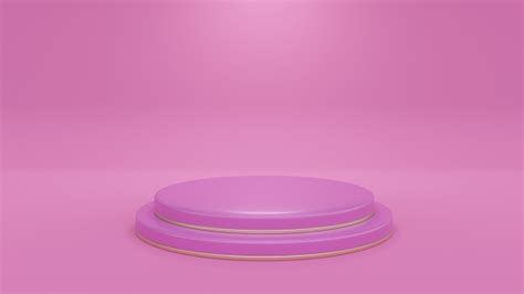 연단이 있는 분홍색 스튜디오 배경 화장품 및 보석 제품을 위한 플랫폼과 무대가 있는 장면 파스텔 컬러 렌더링 3d 배너 강단에 대한 스톡 사진 및 기타 이미지 Istock