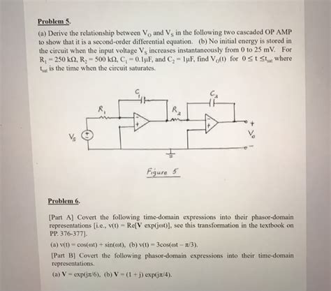 Solved Problem A Derive The Relationship Between Vo And Chegg