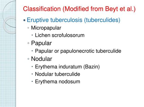 Ppt Cutaneous Tuberculosis Powerpoint Presentation Free Download