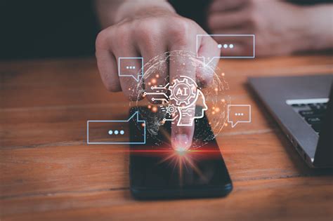 Ai 인공 지능과의 챗봇 채팅 기술 스마트 로봇 Ai 인공 지능을 사용하여 명령 프롬프트를 입력하여 무언가를 생성하고 미래 기술