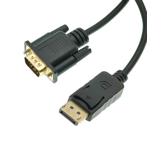 Кабель VGA (D-Sub), DisplayPort Кабель DisplayPort (DP)-VGA 1-метр ...