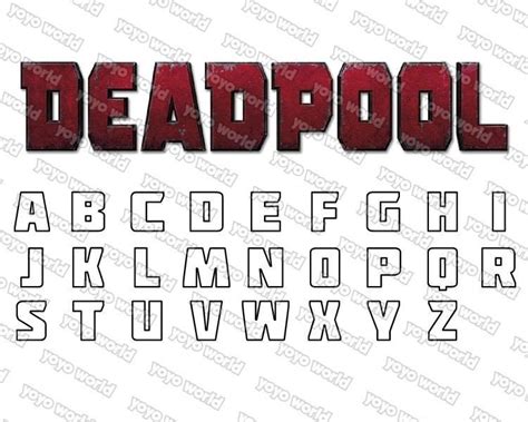 Deadpool Font Deadpool Svg Deadpool Font Svg Deadpool Font Cricut