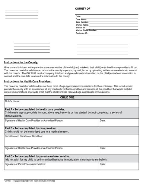 Immunization Verification Cw 107 En Pdf