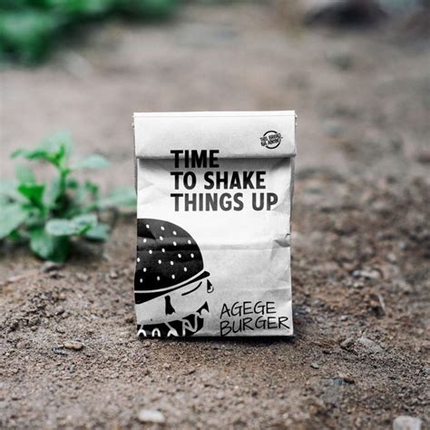 Agege Burger Paper Bag Design Paper Bag Design Burger Branding