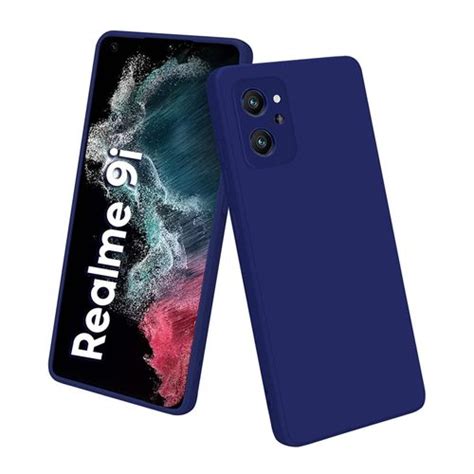 Case Coque Pour Realme 9i Protection Antichoc En Silicone Liquide Bleu Fiche Technique Et Prix
