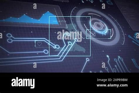 User Profile And Data Analysis Animation Over Digital Interface