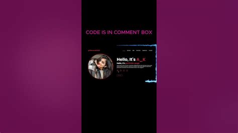 Portfolio Web Site Using Html And Css Portfoliowebsite Coding Coders
