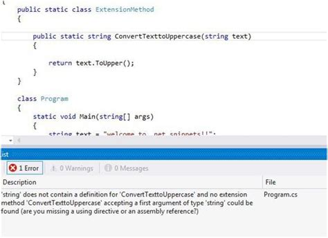 Extension Method In C