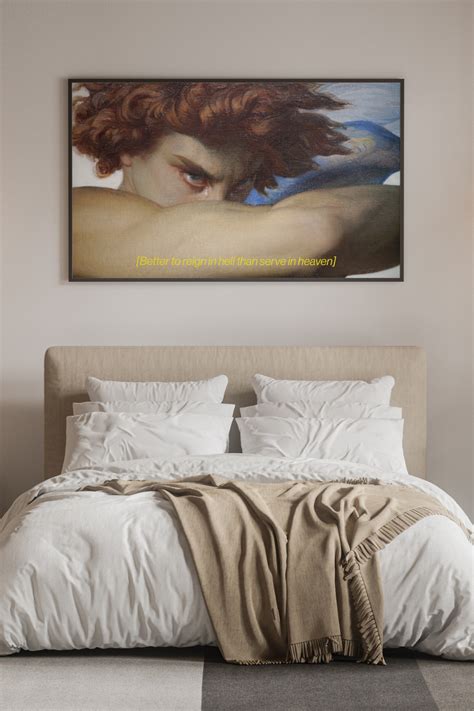 Printed Fallen Angel Alexandre Cabanel Classical Art Classic Old