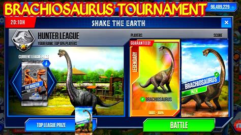 Brachiosaurus Tournament Jurassic World The Game Youtube