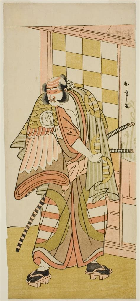 The Actor Sawamura Sojuro Iii As Kobayashi No Asahina Saburo In The