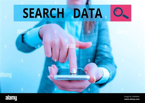 Writing Note Showing Search Data Business Concept For Efficient Retrieval Of Specific Items