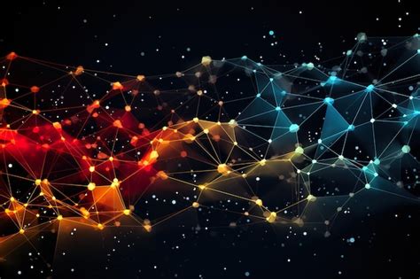 Premium Ai Image Abstract Background Functions Of Complex Networks Generative Ai