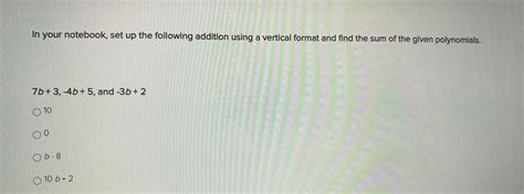 [answered] in your notebook set up the following addition using a kunduz