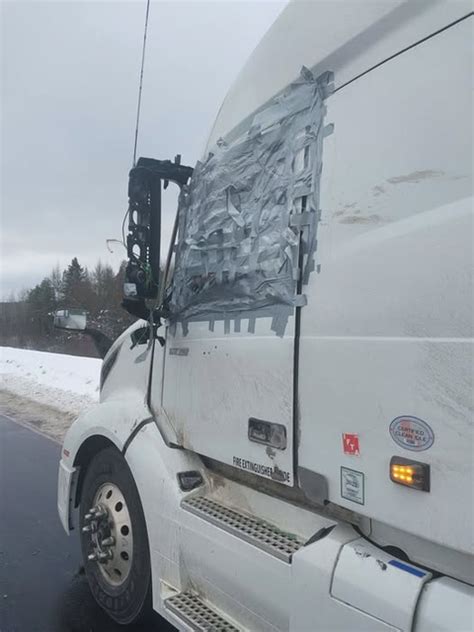 Makeshift Window Draws Charges For Commercial Truck Driver North Bay