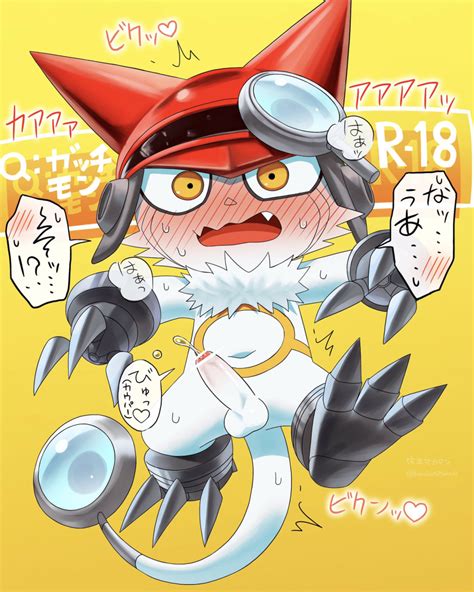Rule 34 Anthro Appmon Species Balls Bandai Namco Blush Bodily