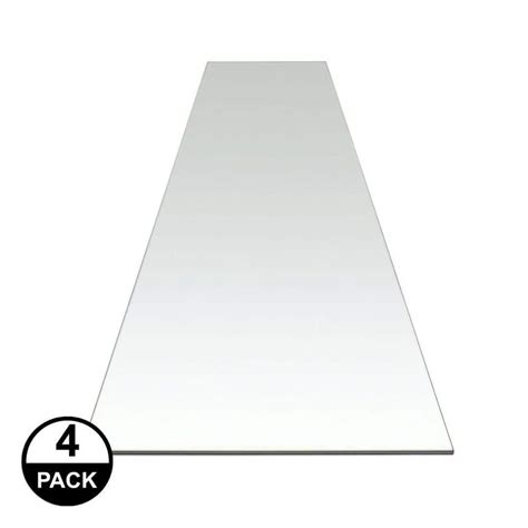 Optix 12 In X 72 In Clear Acrylic Shelf Liner 4 Pack Aws1272 4