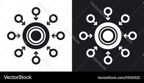 Centralized Icon Royalty Free Vector Image Vectorstock