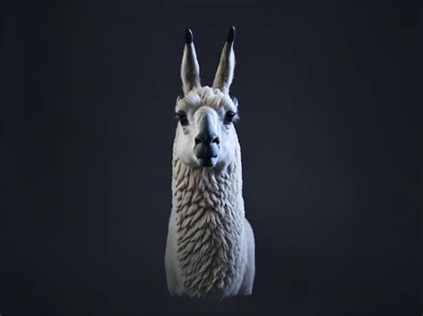 Premium AI Image Llama Isolated Ai Generated