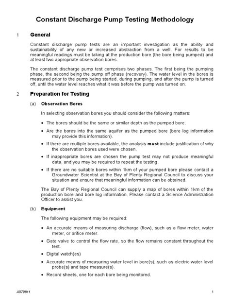 pump testing methodology electronic pdf pump groundwater