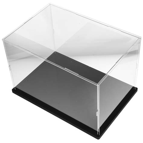 Acrylic Glass Cover Display Box Display Cabinet Clear Display Case Doll