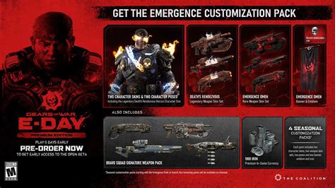 Gears Of War E Day Pre Order Guide Everything Included In Each Version
