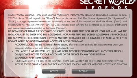 Eula Formatting In The Funcom Launcher Is Off Bug Reports Funcom Forums