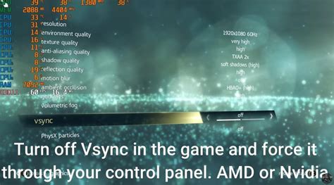 Can Someone Explain To Me Why Disabling Vsync In Game And Force It In