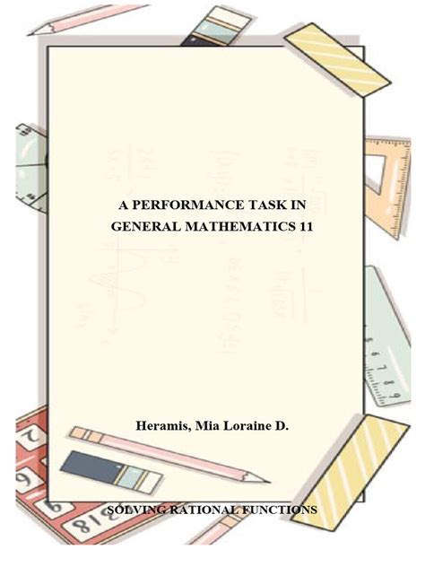 A Performance Task In Pdf Function Mathematics Factorization