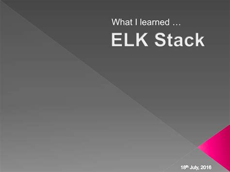 What I Learnt Elastic Search And Kibana Introduction Installtion