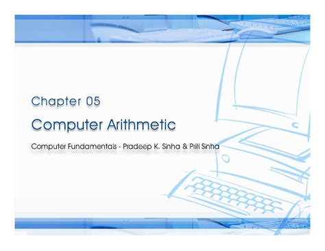 Computer Arithmetic Computer Fundamentals Ref Page Chapt Er 5 Com Computer Arithmetic Computer Fundamentals Ref Page Chapt Er 5 Com