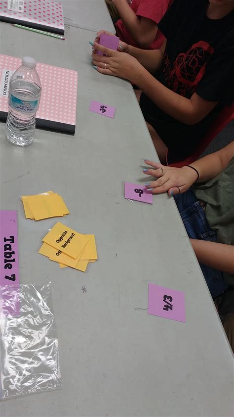 War Activity For Practicing Absolute Value Opposite Reciprocal And Opposite Reciprocal Math