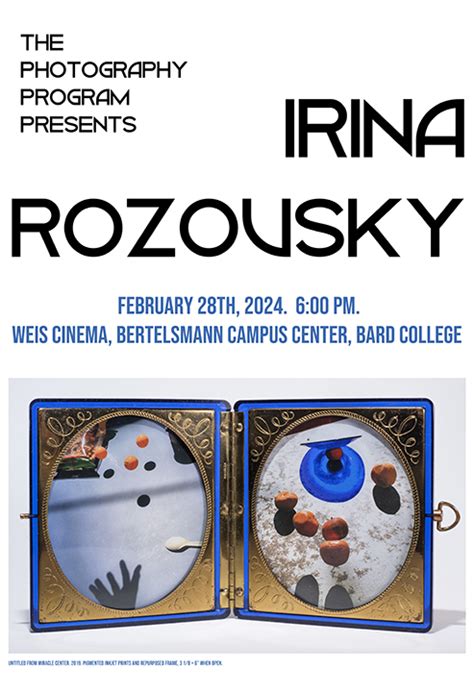 The Photography Program Presents Irina Rozovsky