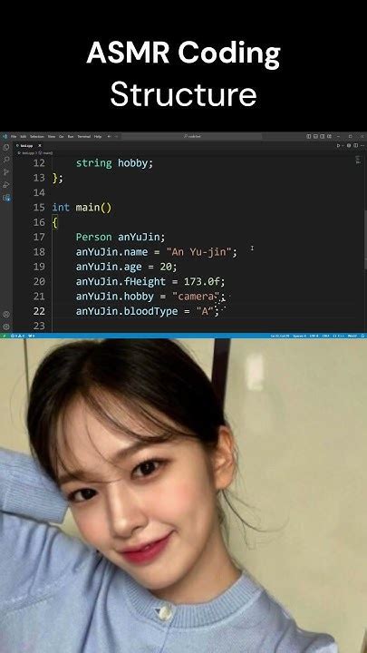 [ asmr programming ] c language structure no talk c 언어 구조체 youtube