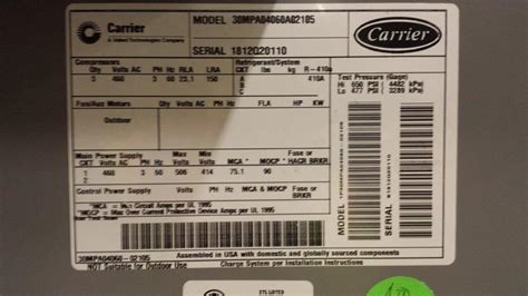 Carrier Serial Number Warranty Lookup Gas Furnace