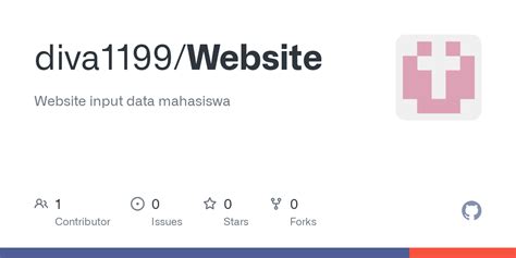 GitHub Diva Website Website Input Data Mahasiswa