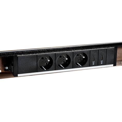 Design Executive And Connected Desk In Solid Wood With Integrated Sockets For Sale At 1stDibs