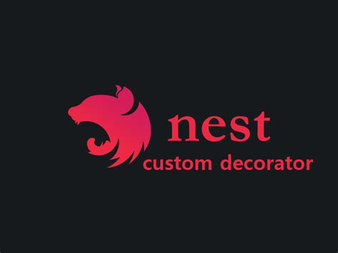 nestjs 커스텀 데코레이터