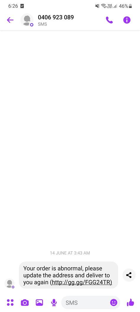 Most Abnormal Scam Text So Far R Perth