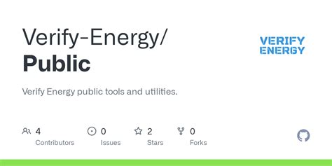 Github Verify Energy Public Verify Energy Public Tools And Utilities
