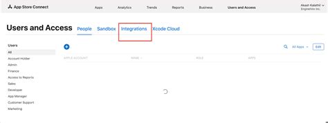 how to grant permission to access the app store connect api