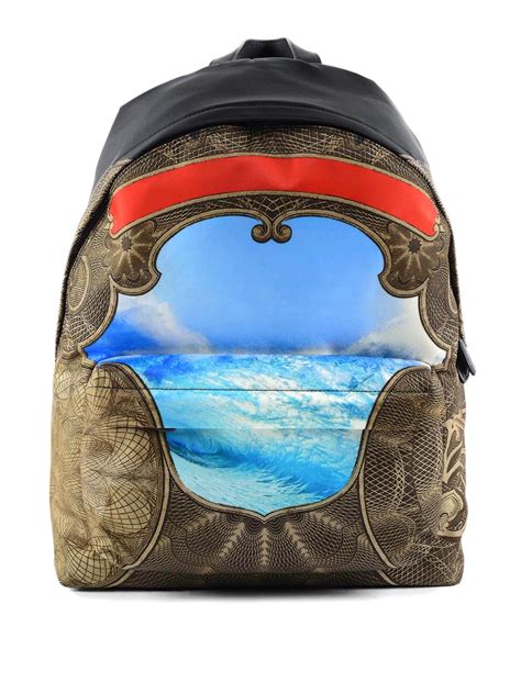 Backpacks Givenchy Ocean Printed Backpack 5764755960