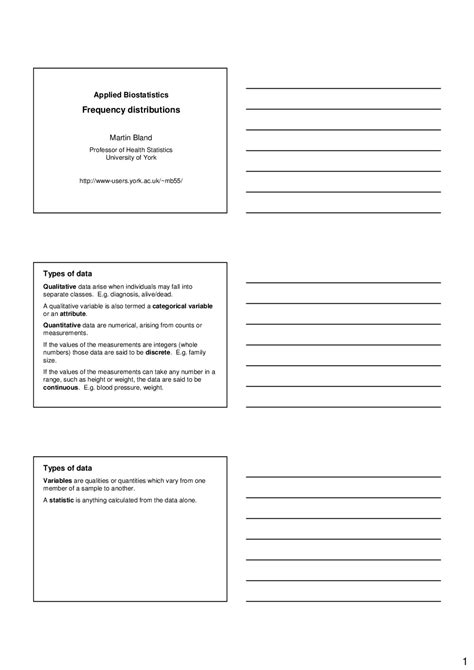 Applied Biostatistics Lecture Notes Mathematics 5 Docsity