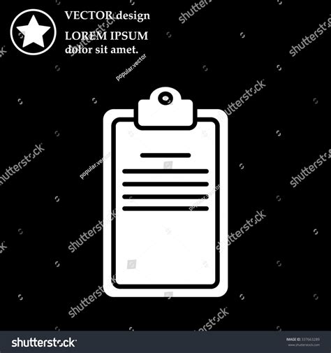 Clipboard Checklist Icon Stock Vector Royalty Free