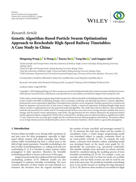 Pdf Genetic Algorithm Based Particle Swarm Optimization Approach To