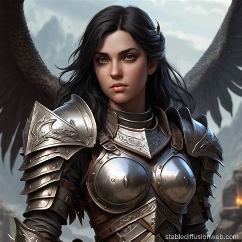 Dungeons And Dragons Aasimar Female Character Stable Diffusion Online