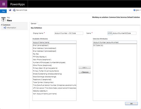 Define Alternate Keys Using Solution Explorer Power Apps Microsoft