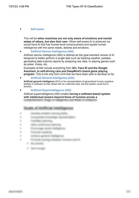 Solution The Types Of Ai Classification Computer Architectures And
