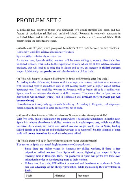 problem set 6 economic integration problem set 6 consider two